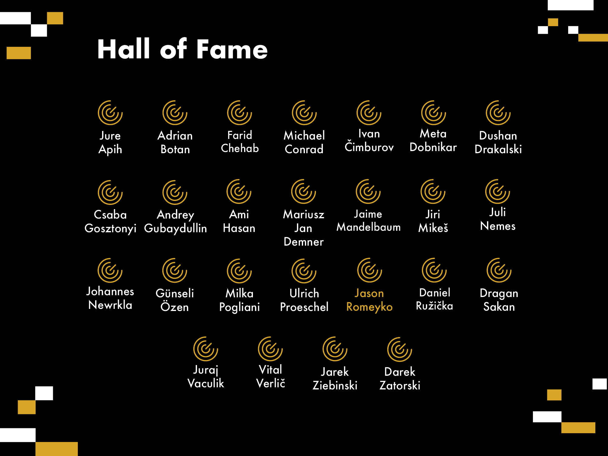 Hall of Fame | Golden Drum